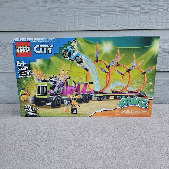 Lego | Toys | Lego City 6357 Stuntz Stunt Truck Ring Of Fire Challenge ...